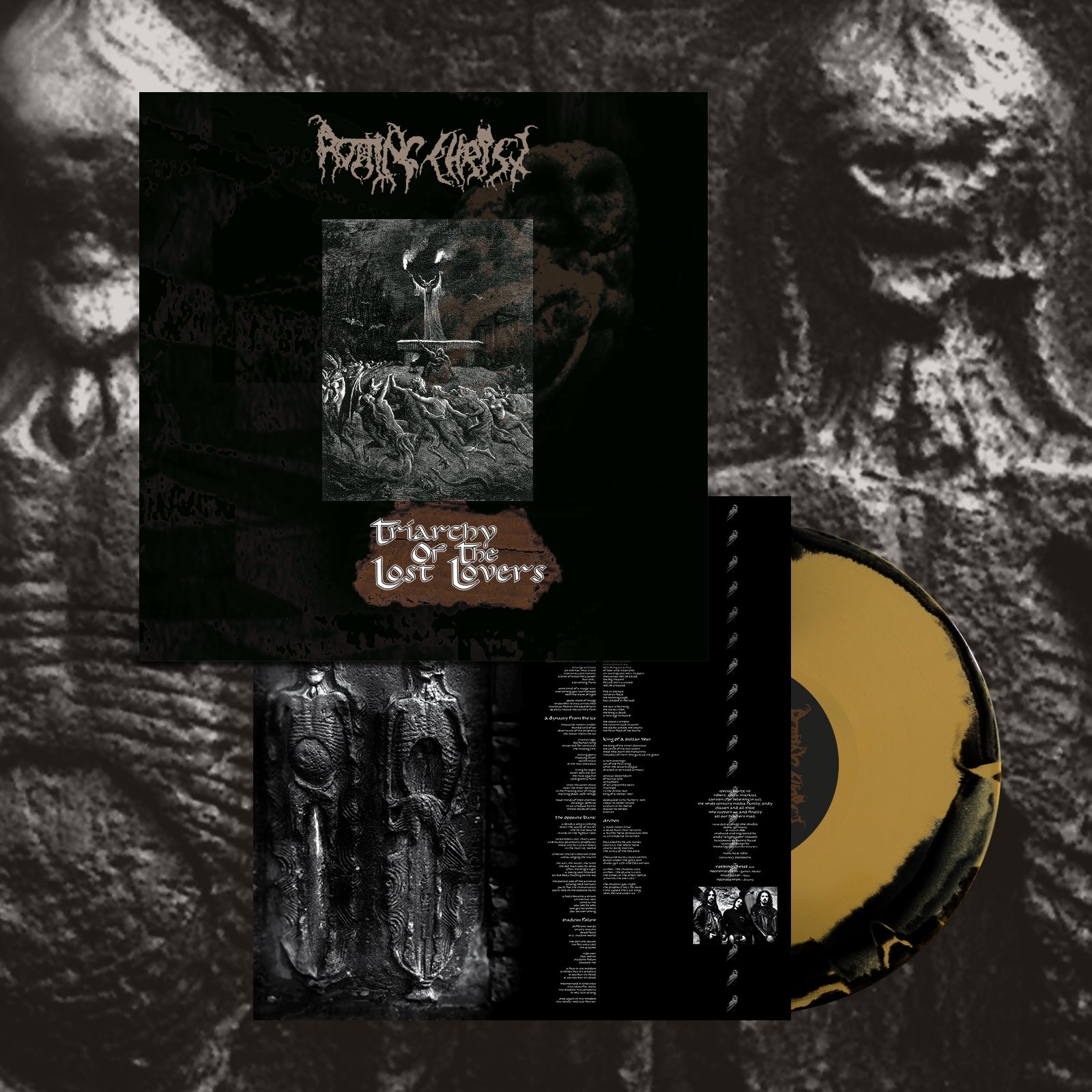 Rotting Christ "Triarchy Of The Lost Lovers (Gold/black vinyl)" Limite