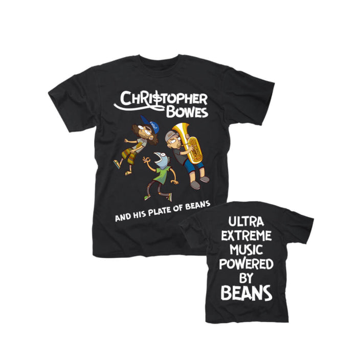 Christopher Bowes "Christopher Bowes And His Plate Of Beans" T-Shirt